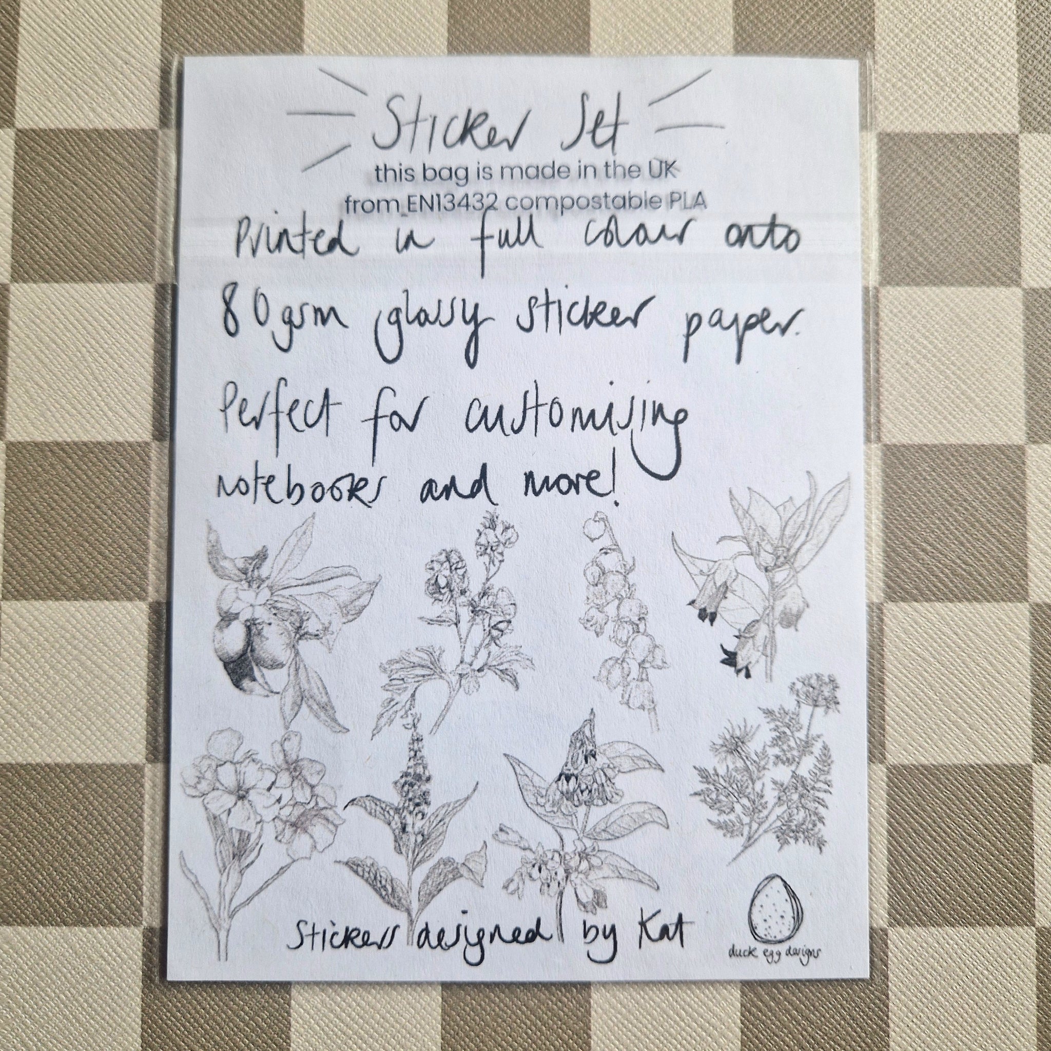 Poison Plants Sticker Set – Duck Egg Designs